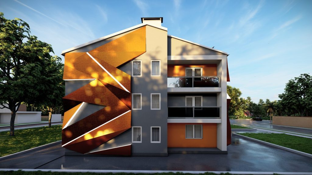 Three-storey house frame kit – Ecolit Thailand