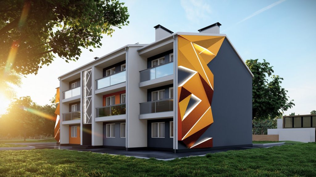 Three-storey house frame kit – Ecolit Thailand
